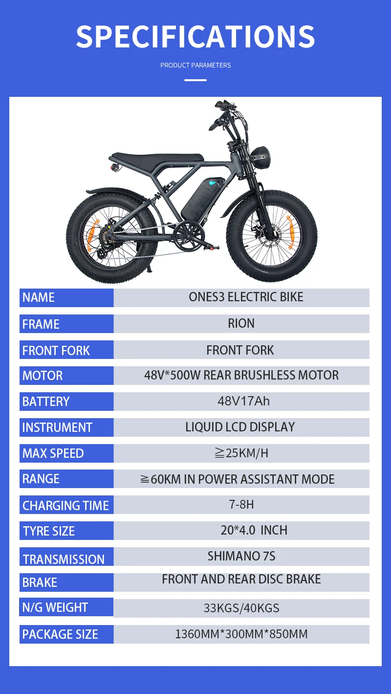 Onesport Ebike 2023 Version Eu Warehouse 48v15ah 750w Electric Bicycle ...