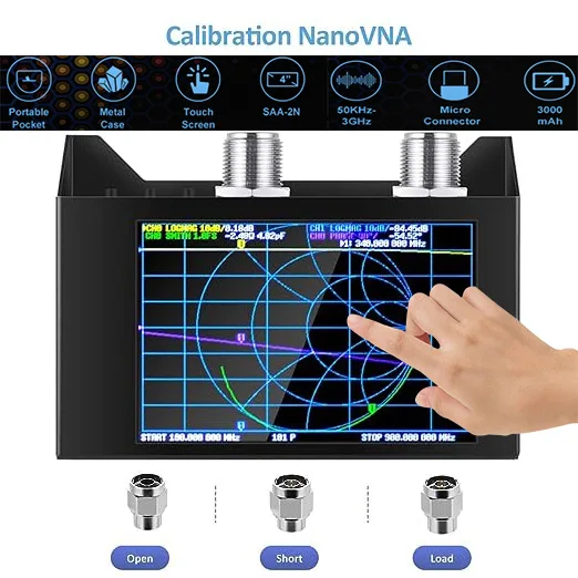 3G Vector Network Analyzer - Nanovna V2 with Touch Screen