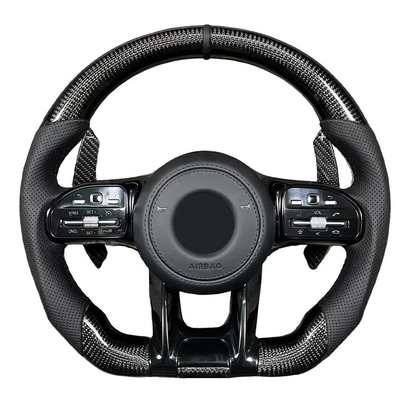 Amg Steering Wheel In Genuine Carbon Fibre For Mercedess Benzs Amg B,D ...