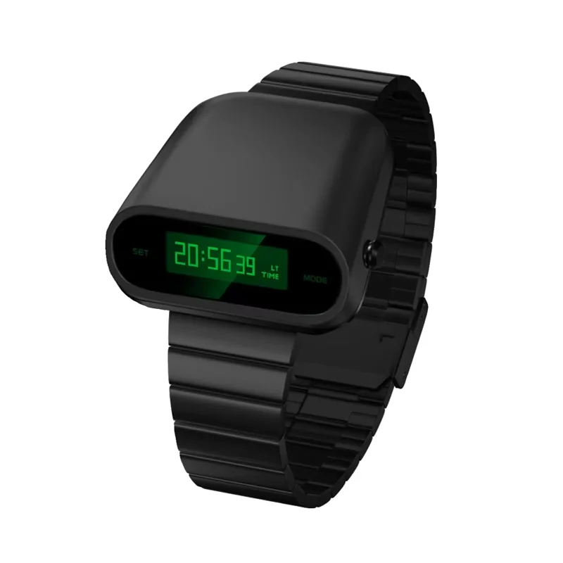 Men's Retro-Futuristic LED Quartz Watch - Unique Digital Wristwatch ...