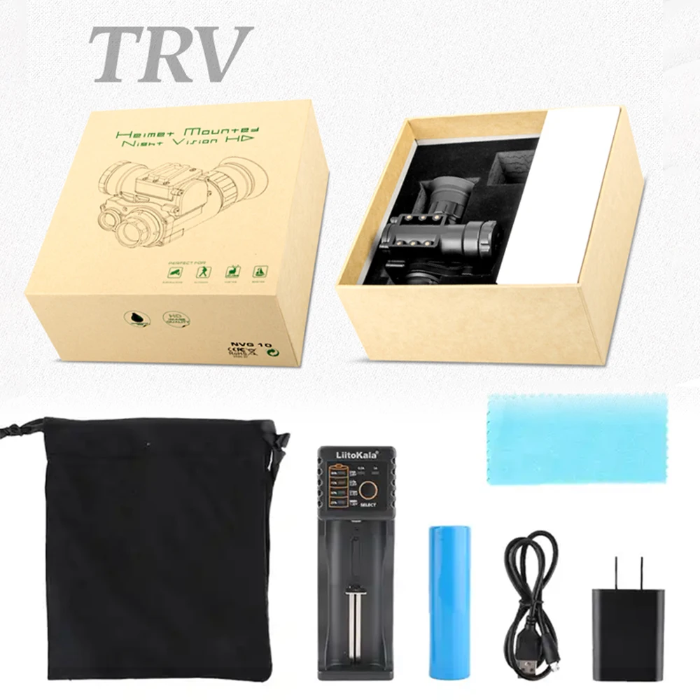 Low Light Nvg10 Pvs14 Night Vision Monocular Head Mount Gen3 Night ...