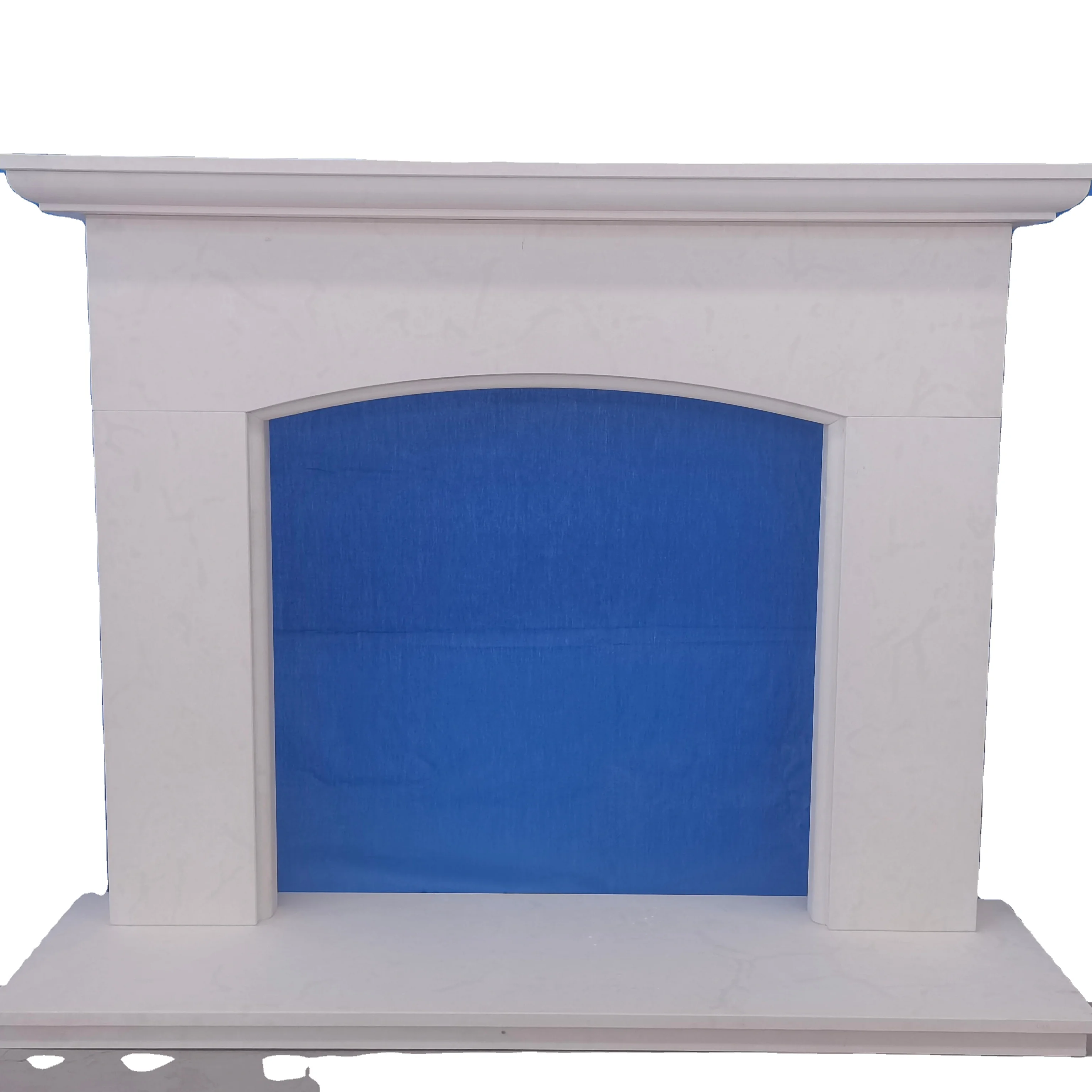 modern Limestone fireplace surround Chinese white marble mantel shelf ...