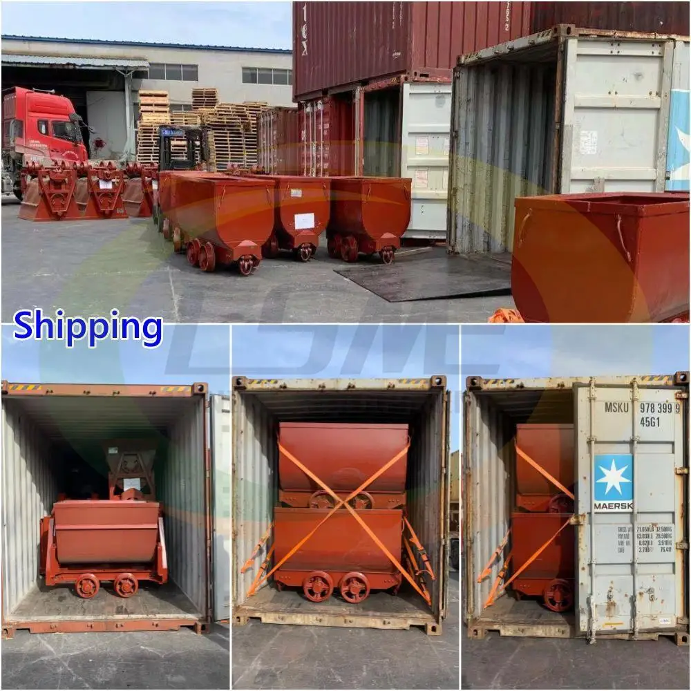 Customized Railway Bucket Tipping Mining Wagon Car Mine Cars Cart Mine ...
