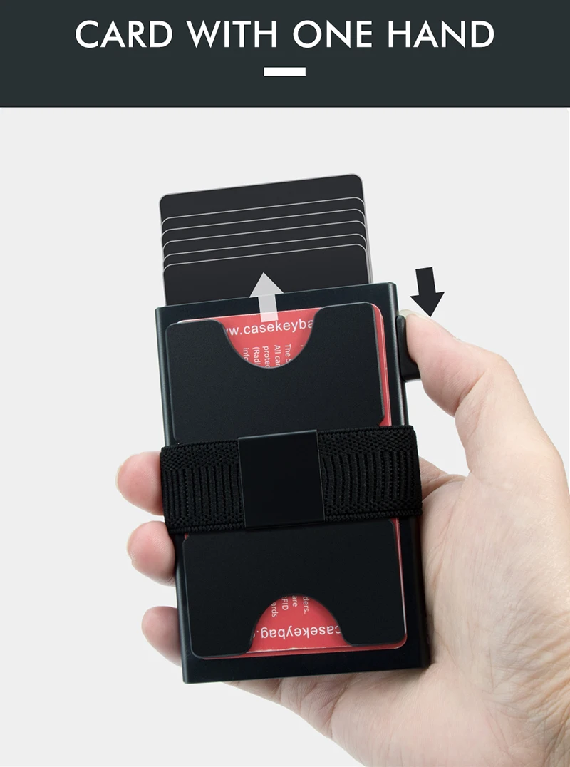 Casekey Slim RFID Aluminum Wallet - Ultra Thin & Secure