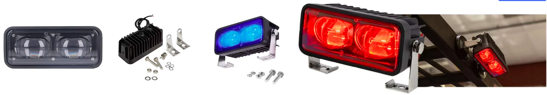 IP67 Waterproof 18W Forklift Red Blue LED Zone Safety Warning Line Beam ...