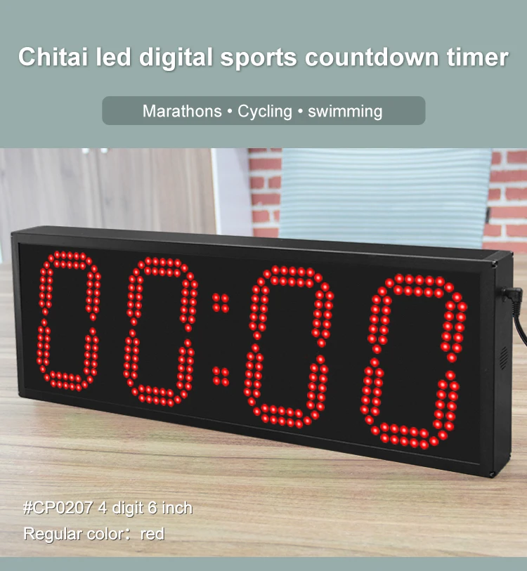 CHEETIE CP027 - Programmable 6 Inch Digital Timer for Gym