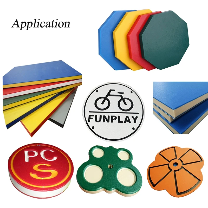 4x8 Feet Multi Colored Engraving Hdpe Textured Sheets Colorcore Hdpe ...