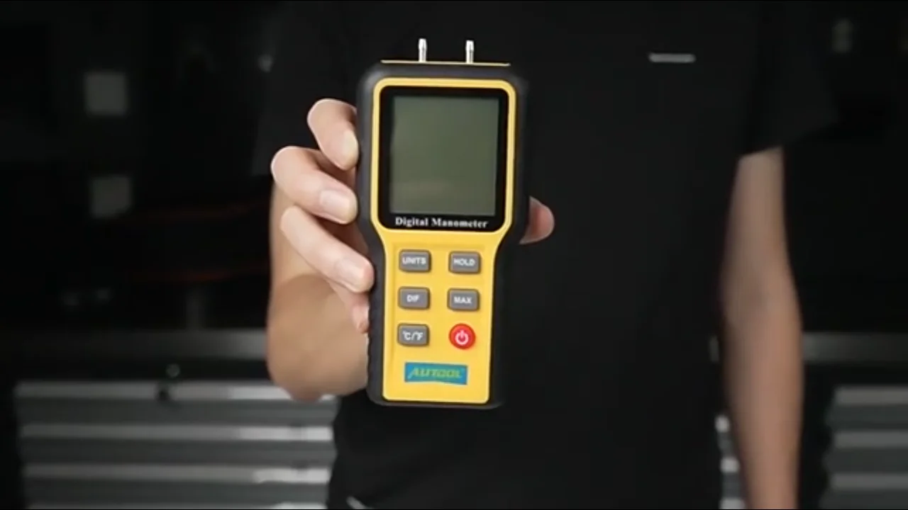 Autool 2023 New Product Manometer Professional Air Pressure Meter Two Differential Pressure ...