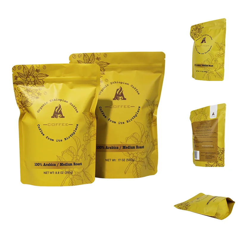 Custom Print Digital Printing Flat Bottom Stand Pouch 250G 1Kg Set ...