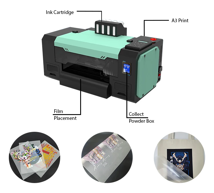 Dtf A3 Textile Printer Roll DTF Inkjet Printer Impresora XP600 L1800 DX5 DTF T Shirt Cloth ...