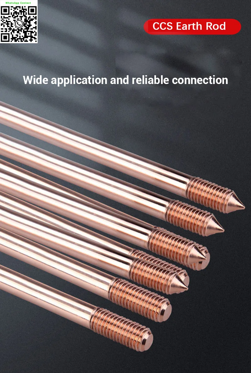 Bonded Electrical Copper Grounding Bar For Signal Tower Fence Lightning ...