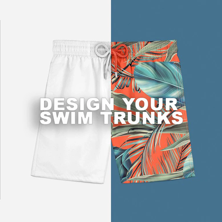 Custom Design Your Own Swimwear Swim Trunks Men Board Shorts