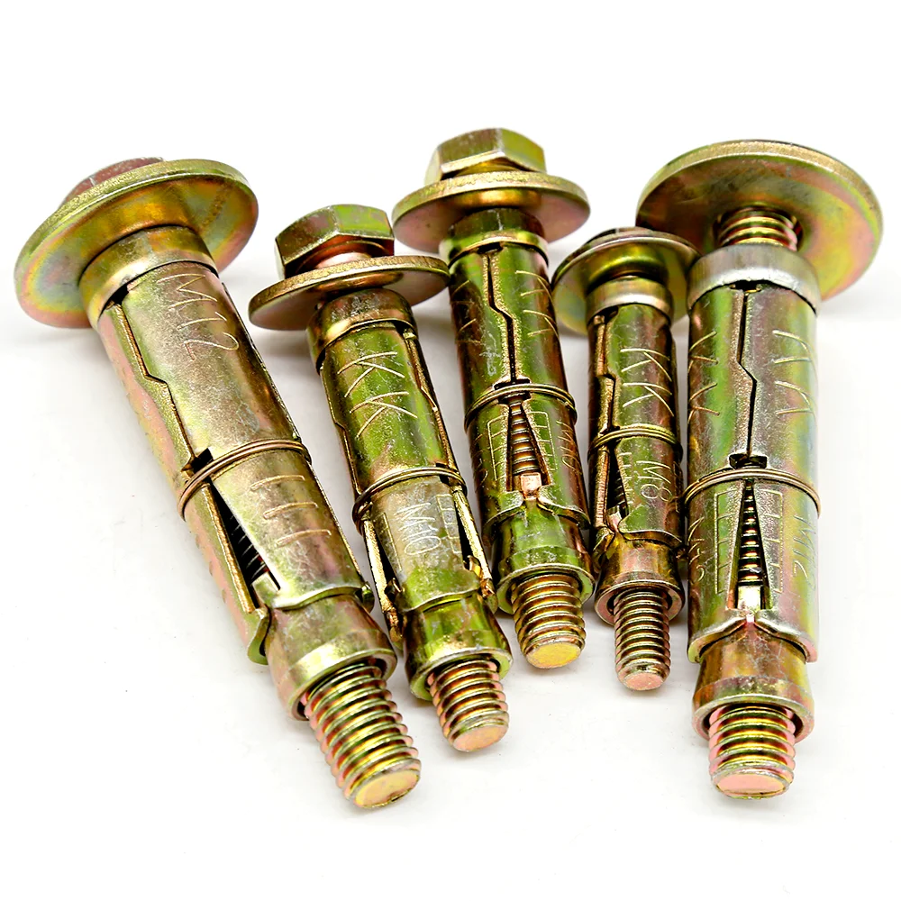 Yellow Zinc Plated Expansion Bolts - Durable & Versatile