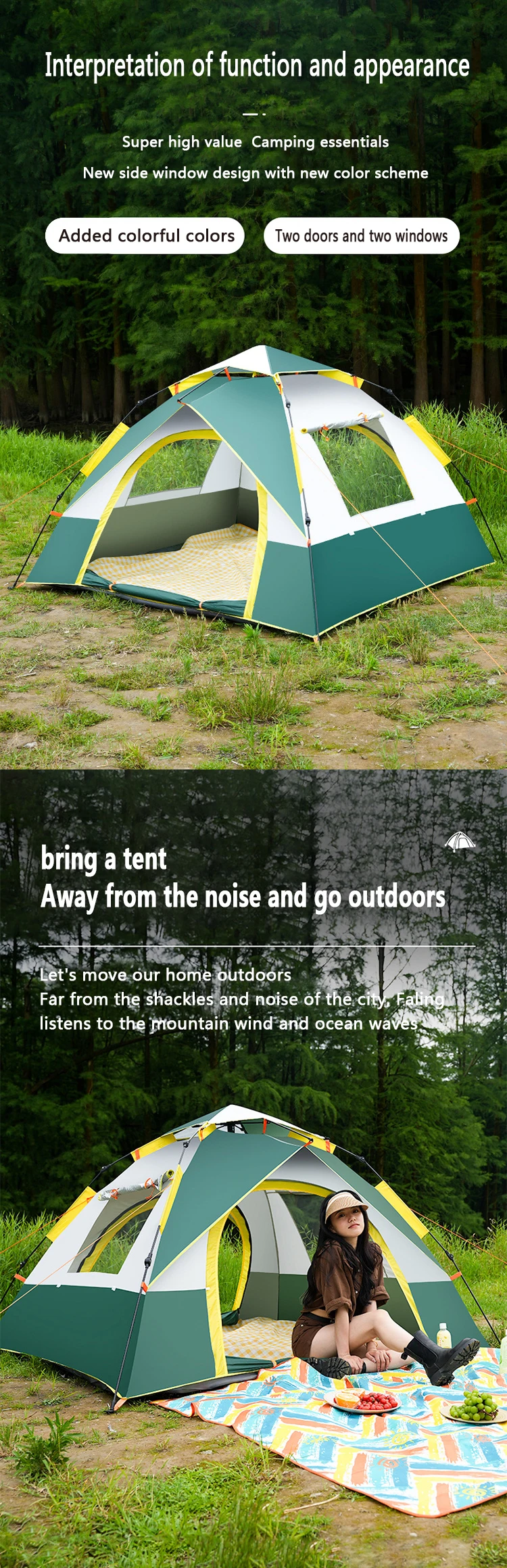 Custom Outdoor Waterproof Ultralight Trip Portable Tents