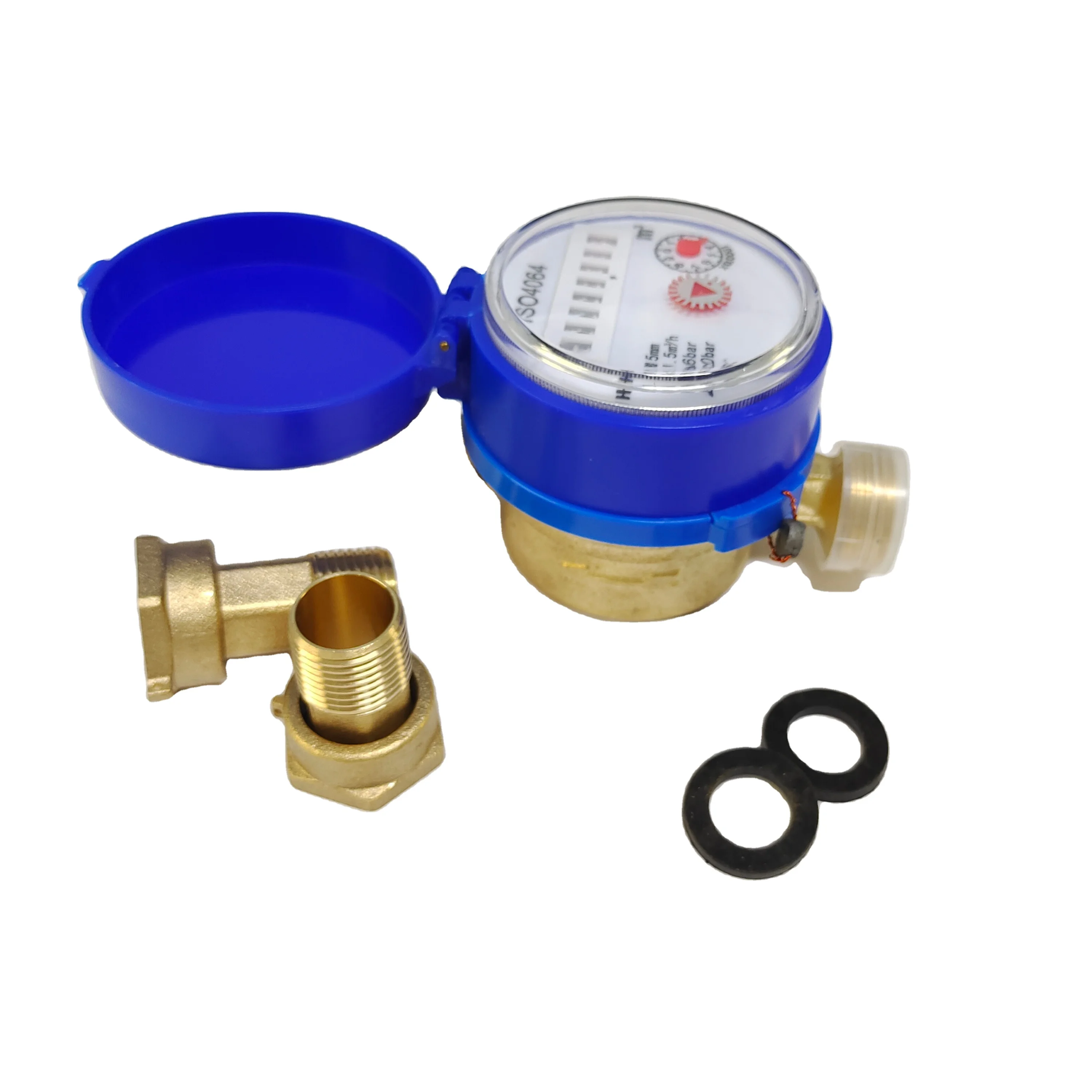 20mm Water Flow Register Meter Cast Iron Single Jet Water Meter - Buy ...