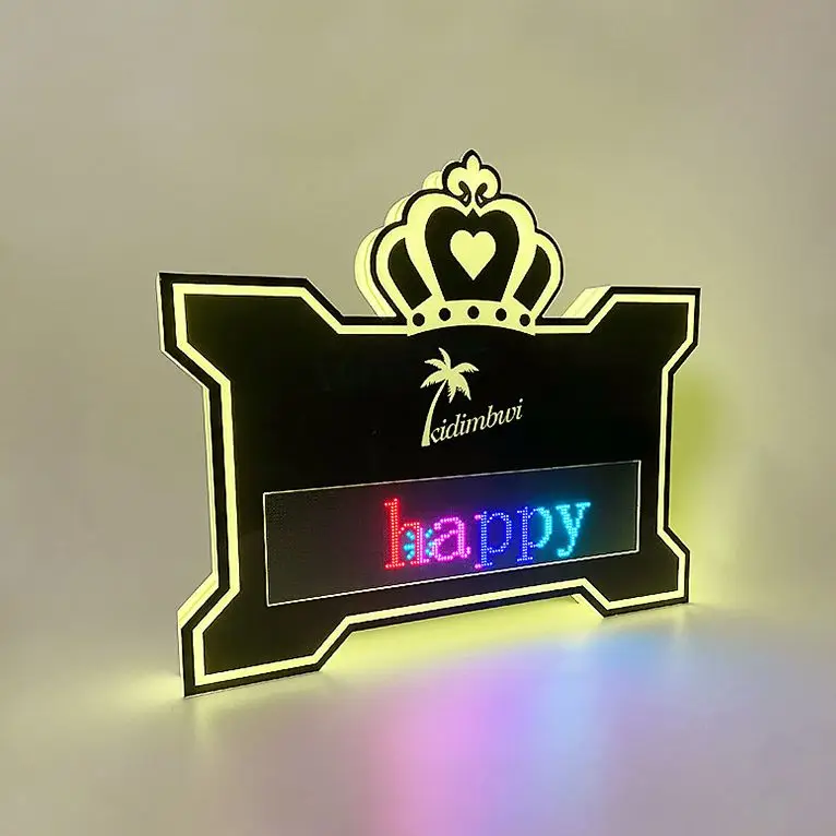 Colorful Led Crown Sign For Events & Parties - Oem Available