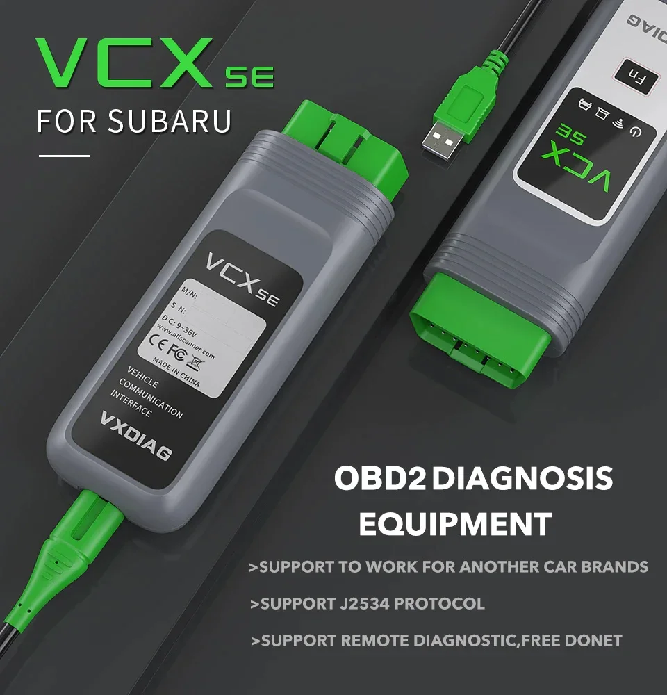 Vxdiag Vcx Se For Subaru Ssm3 Car Obd2 Oem Full System Diagnostic ...