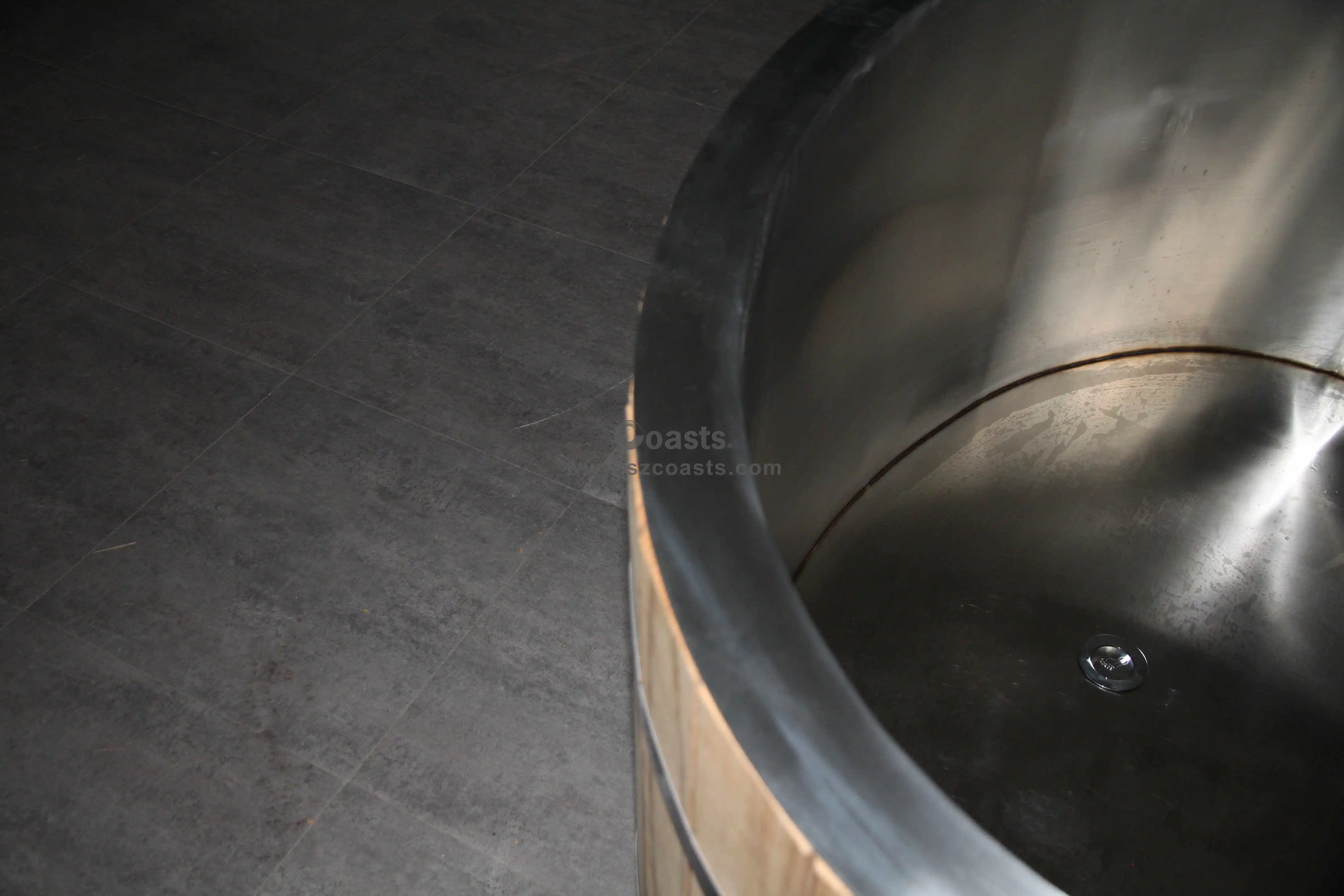 Ice Bath Fitness Recovery Cold Plunge Wooden Tub With Stainless Steel ...