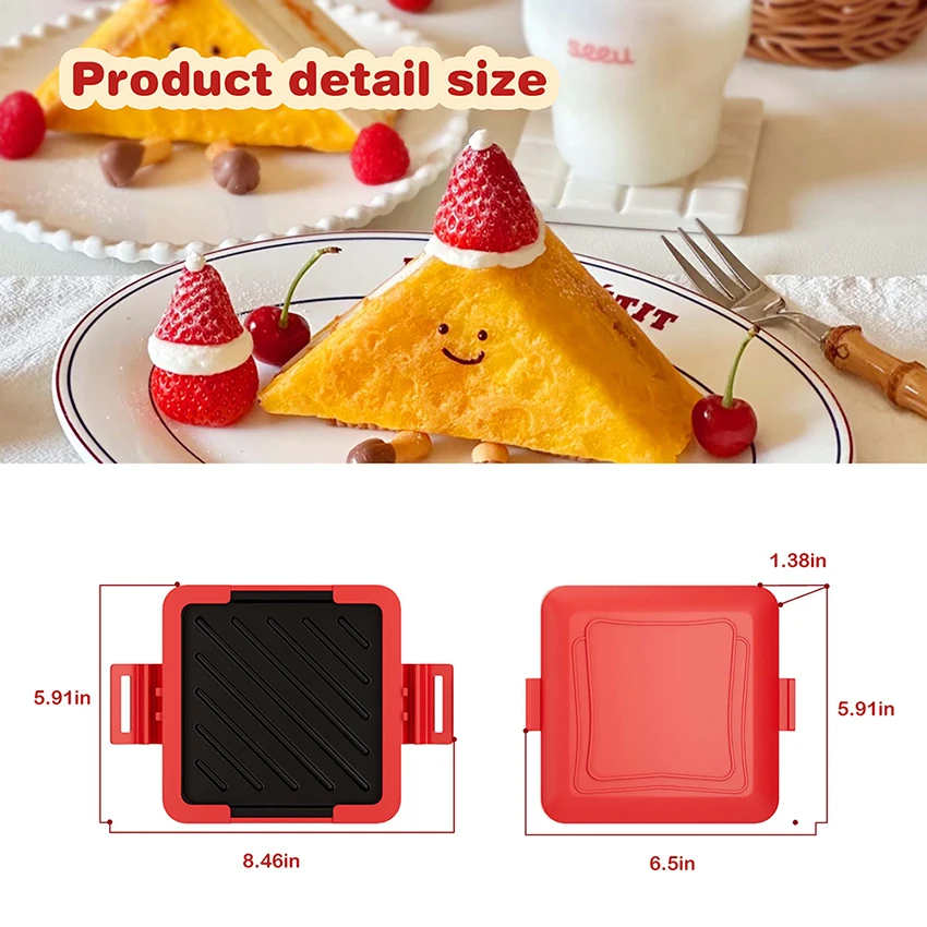 Dishwasher Safe Thick Microwave Sandwich Maker Toaster Sandwich Maker ...