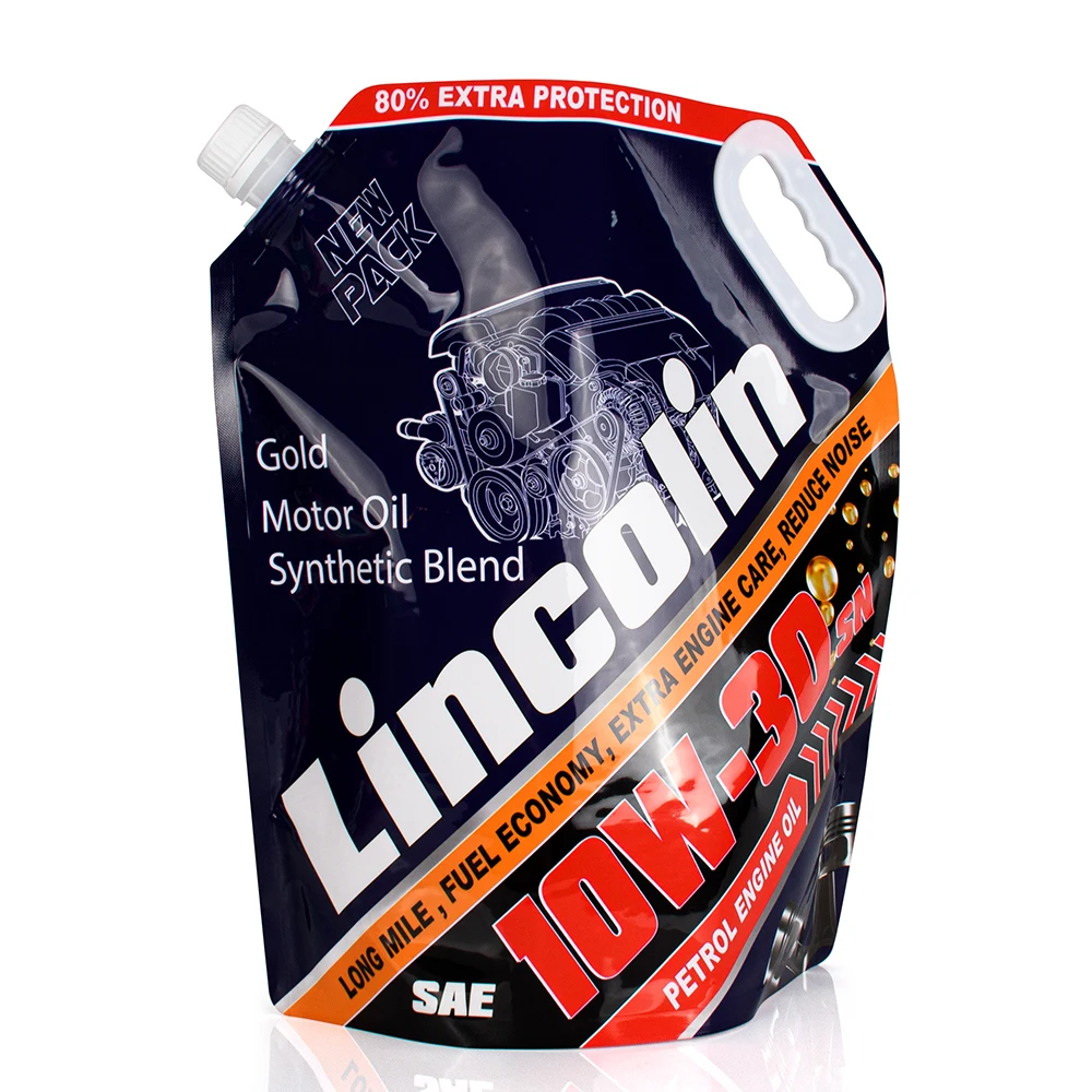 Eco-friendly Car Engine Oil Packaging - Spout Pouch Bags