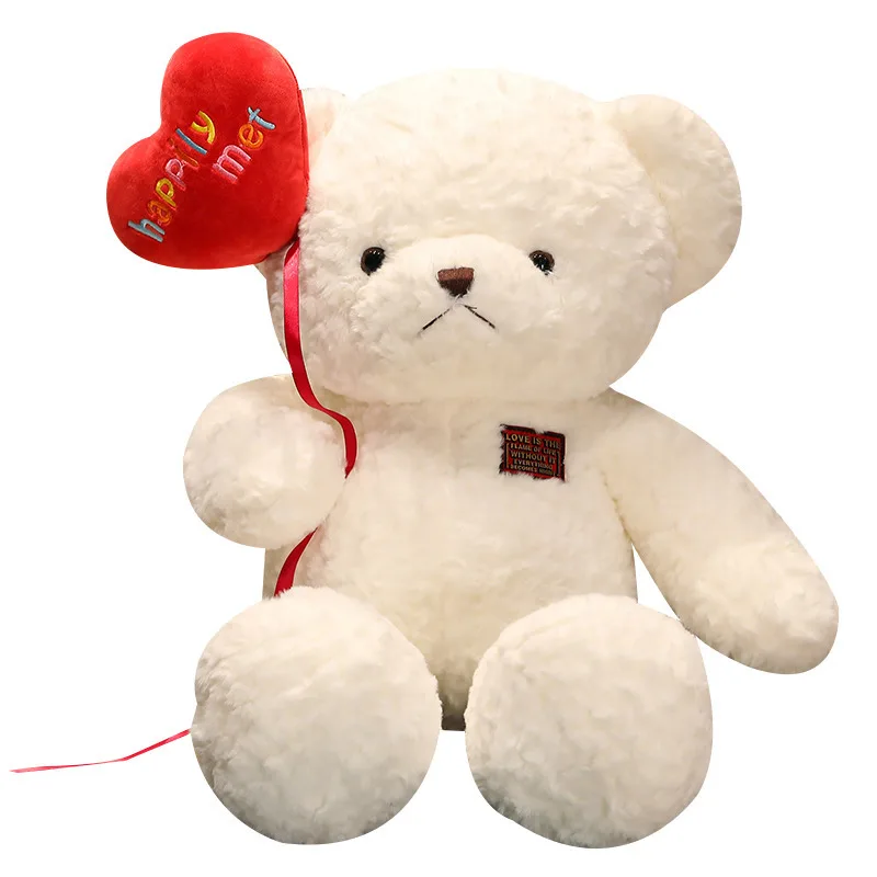 Cartoon Love Teddy Bear Plush Doll Valentine's Day Gift Cute Teddy Bear ...