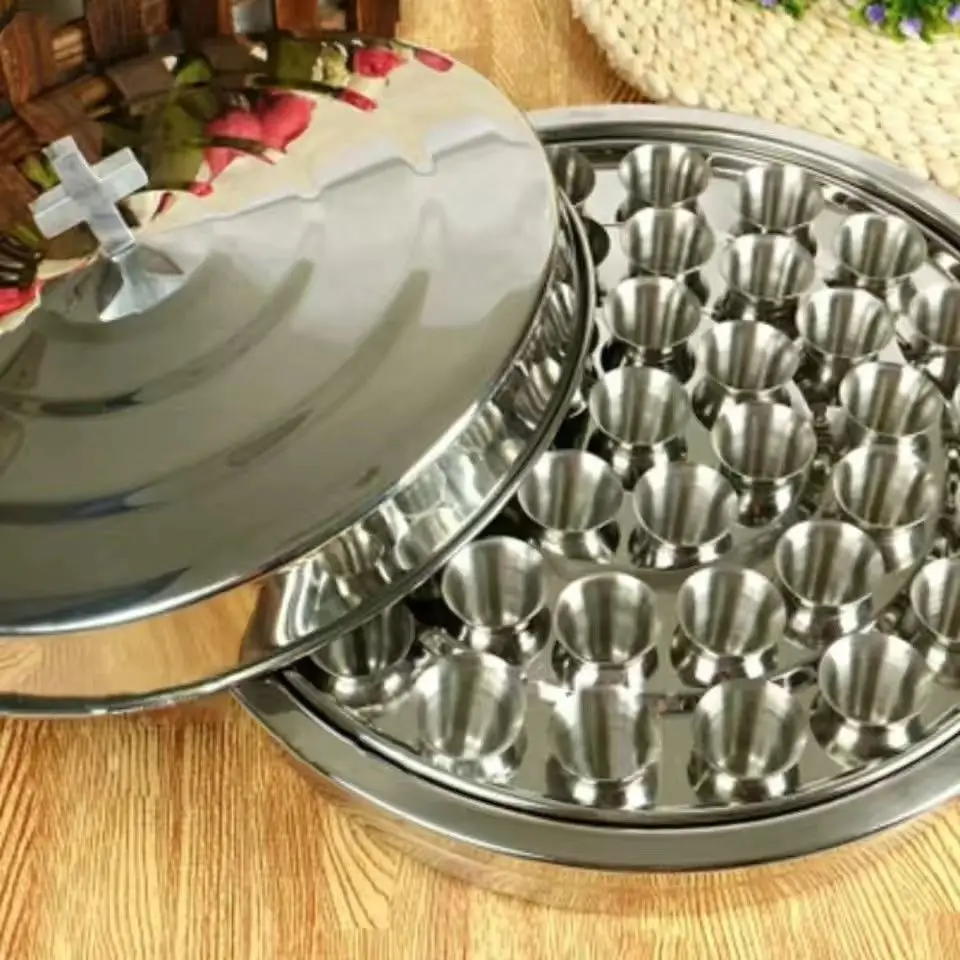 Church Communion Ware Sets 5 Layer Stainless Steel Communion Serving ...