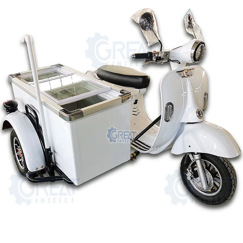 Ice Cream Food Vender Piaggio Ape Van Gelati Scooter