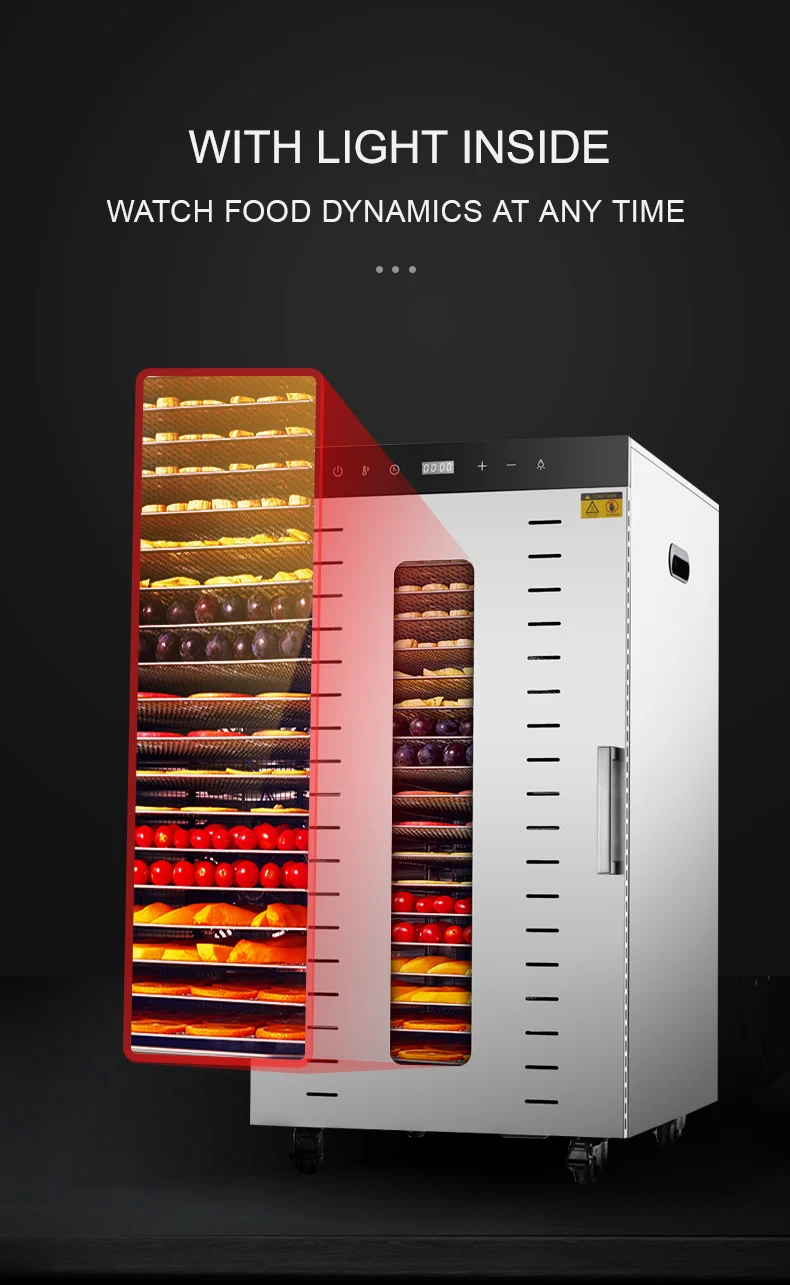 Single Zone 20 Trays Commercial Food Drying Machine Fruits Vegetables ...