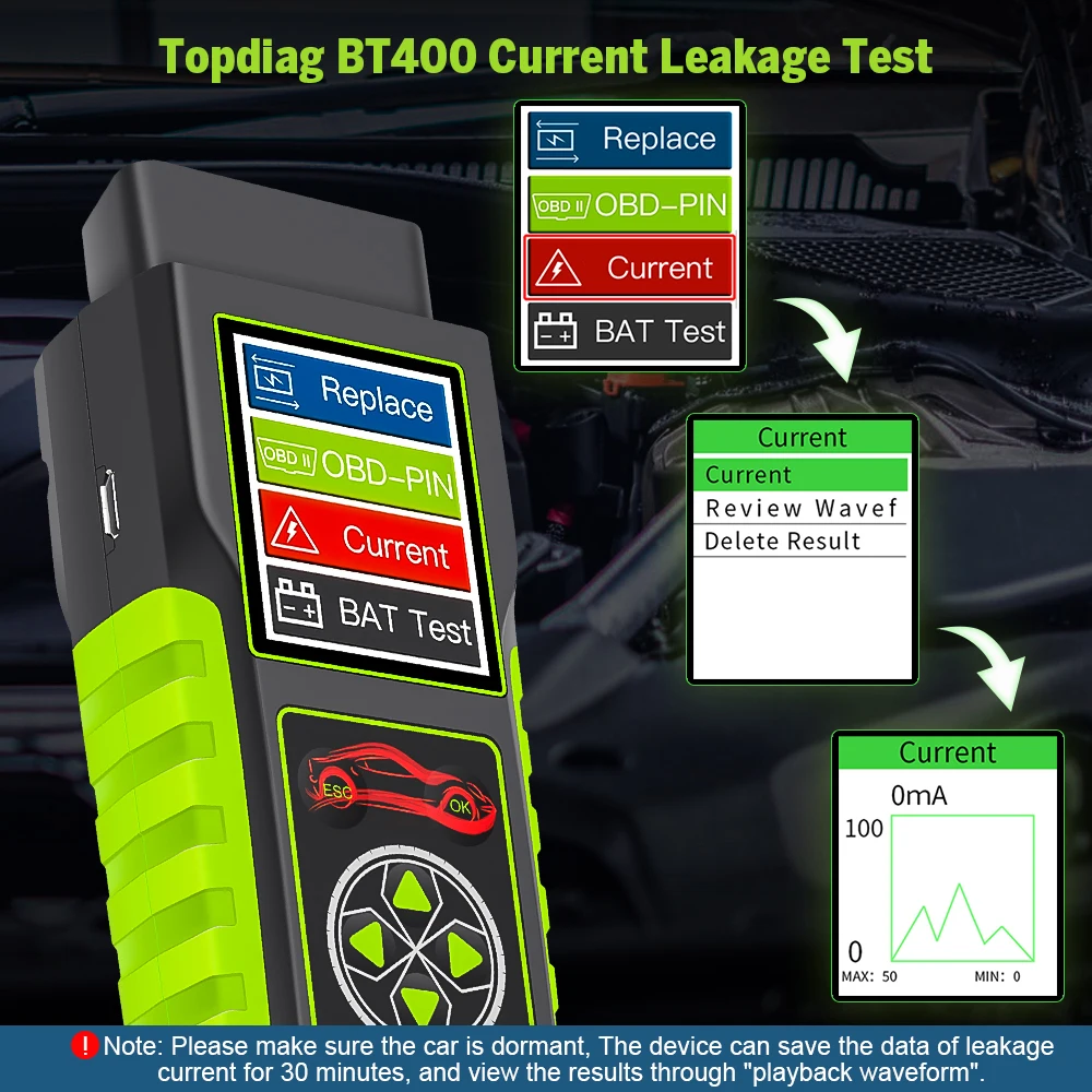 Topdiag BT400 Battery Tester - Professional Diagnostic Tool