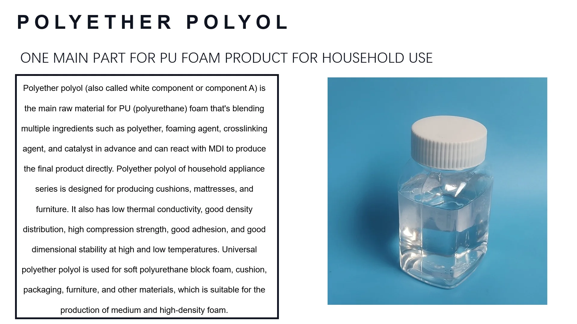 [HOSOME]Polyether Polyol PPG 3000 for Crafting Comfortable and ...