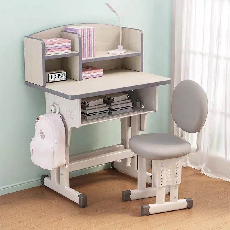 Children's Study Table With Integrated Bookshelf For Kids Reading In ...