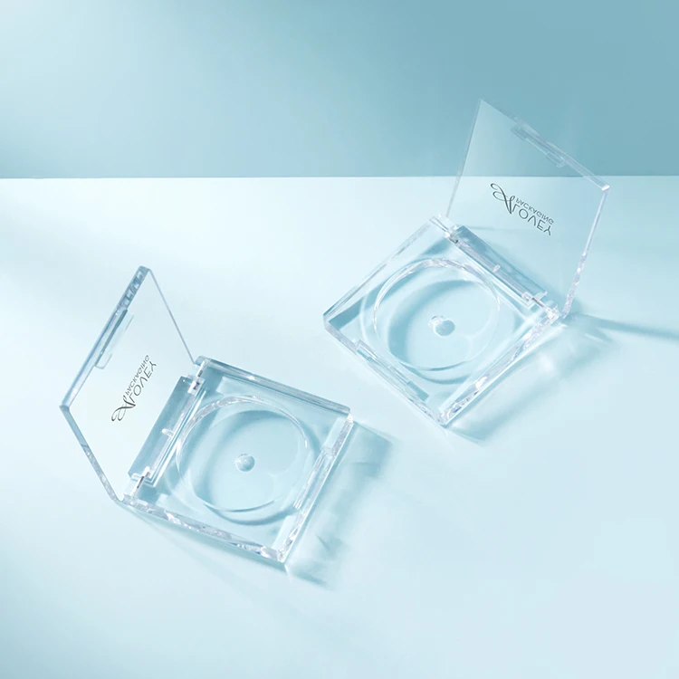 Wholesale Transparent Square Empty Makeup Compact Powder Container 37mm ...
