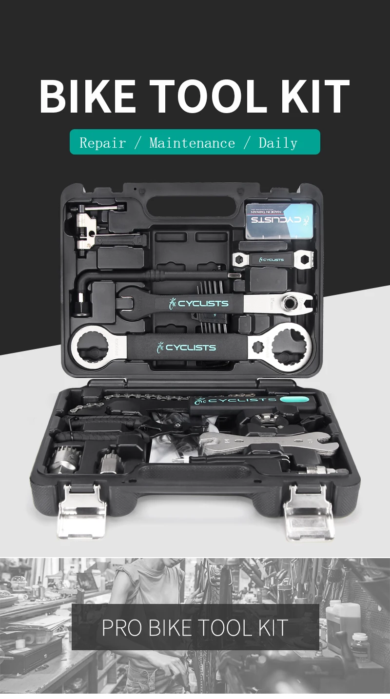 18 in 1 Mountain Bike Repair Tools - Durable & Versatile