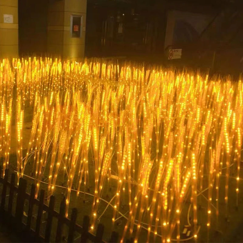 Outdoor Natural LED Wheat Ear Light Christmas Garden Holiday Decoration ...