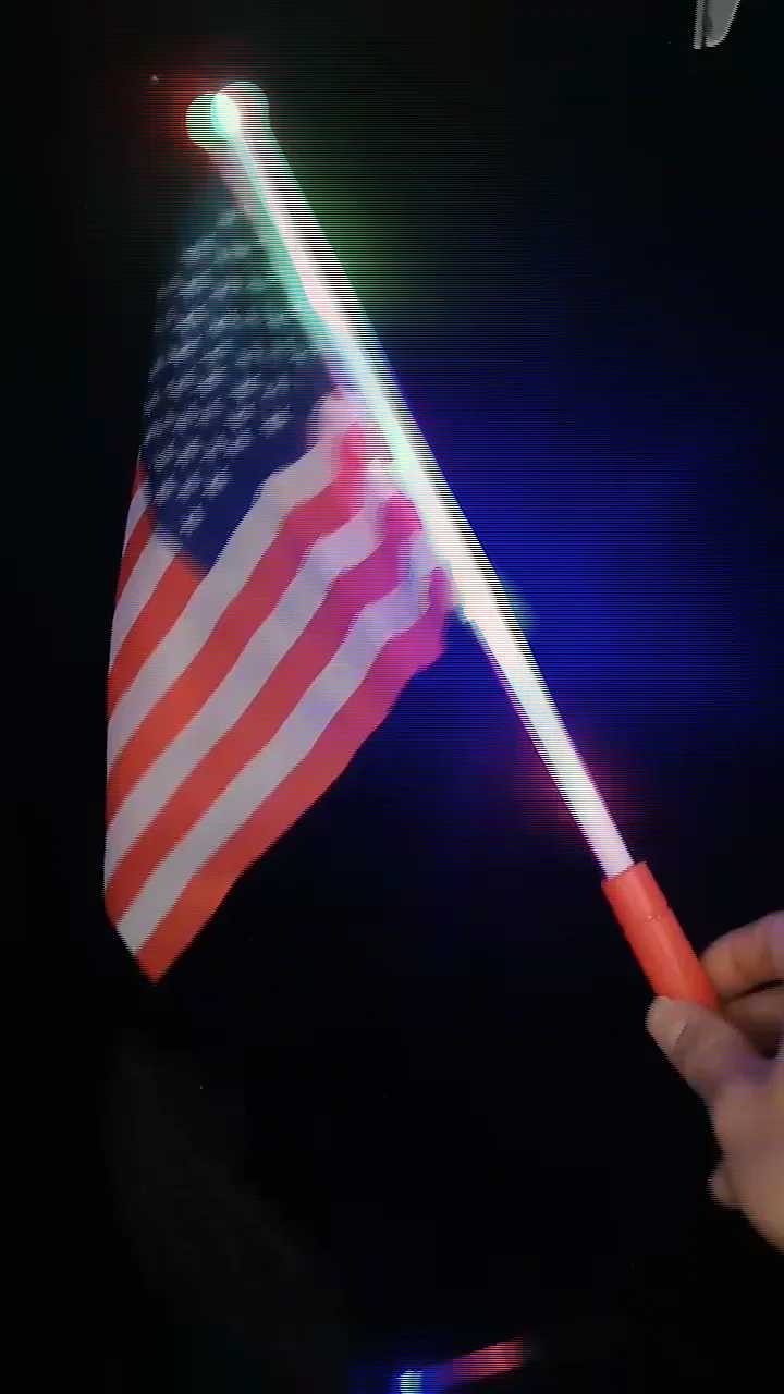 American Flag Led Stick Flashing Led Usa American Handhold Stick Flag ...
