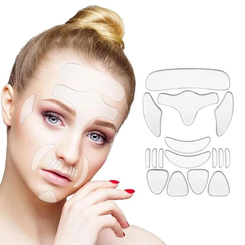 Silicone Anti-wrinkle Face Sticker Forehead Wrinkle Removal Patches ...