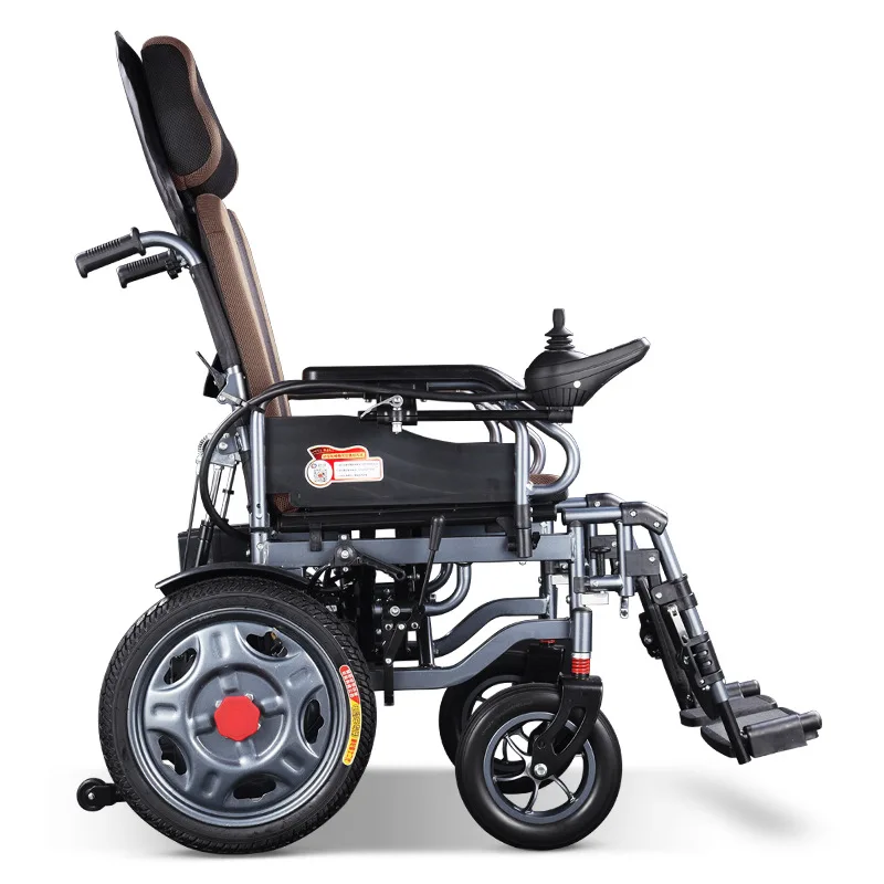 Remote Control Device Reclining Electric Wheelchair With High Backrest ...