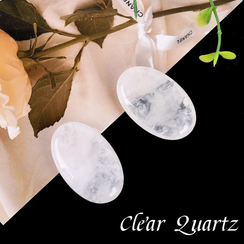 Wholesale Crystal Healing Thumb Worry Stones Natural Quartz Polished ...