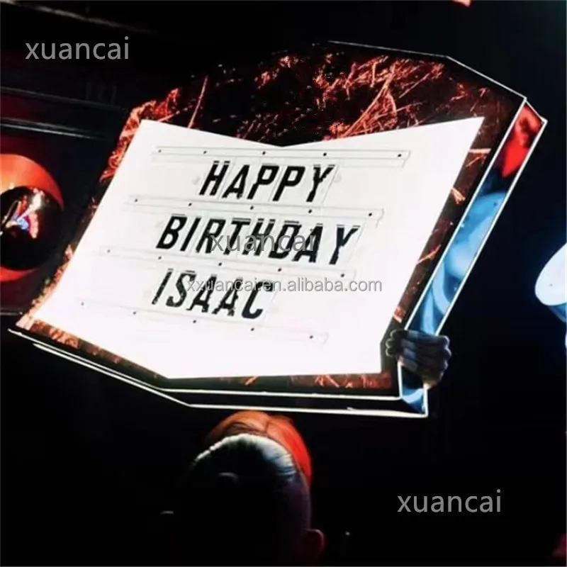 Customized Star Message Board Rechargeable 26pcs Lettles for Nightclub ...