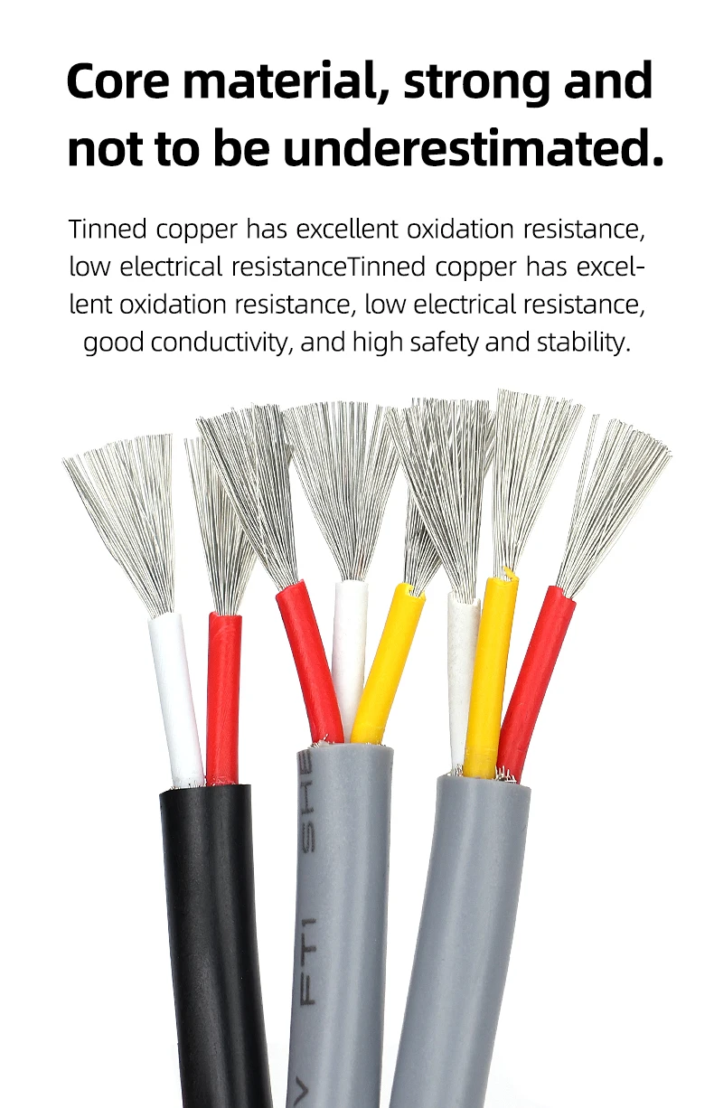 Shield Cable Tinned Copper Wire 2C 2547 Speaker Cable 24awg
