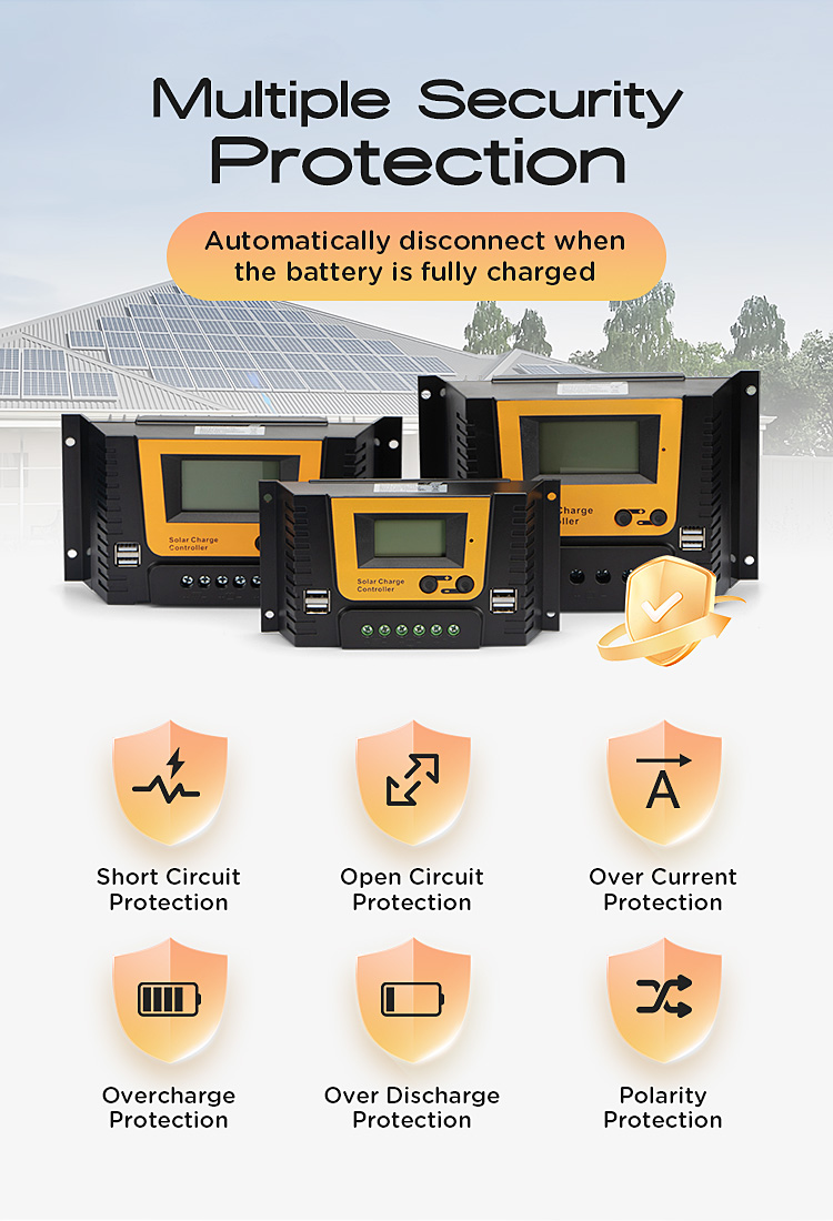 60 Amp Regulator 12 24 48v Ac To Dc Intelligent 60a Panel Regulator Pwm ...