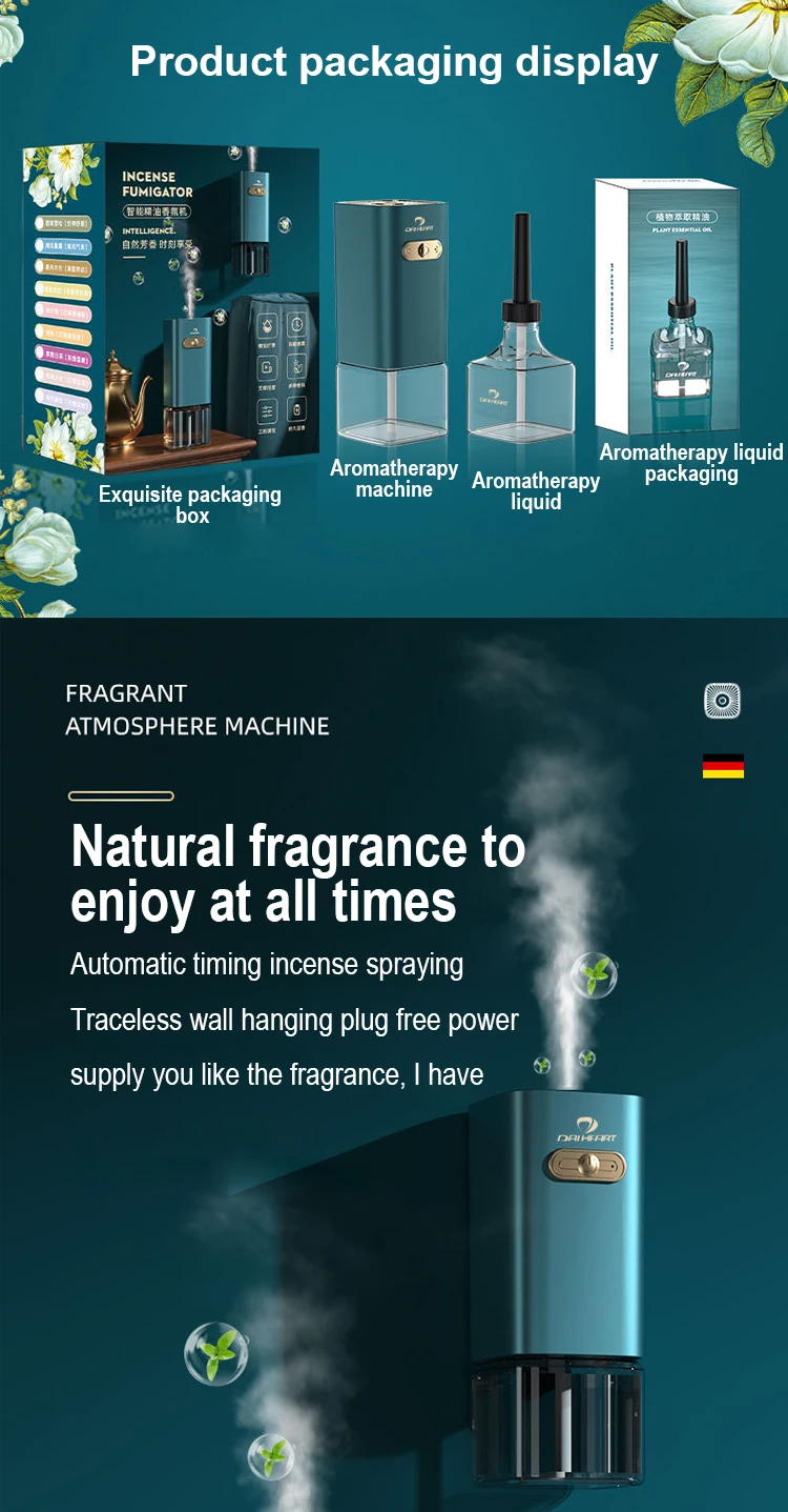 Rechargeable Aroma Diffuser Timing Automatic Diffuser Spray Aroma ...