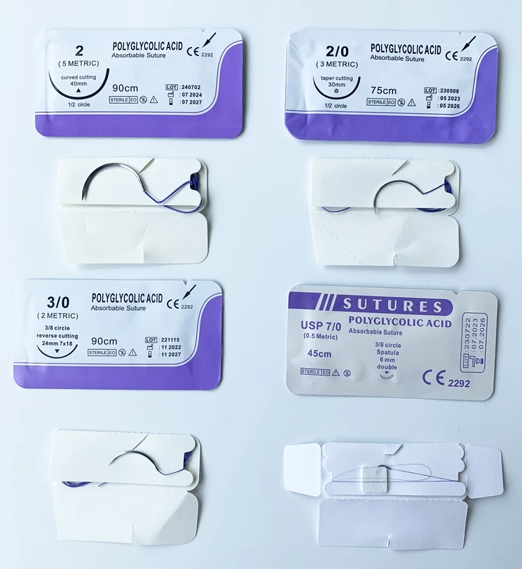 Surgical Suture Approved Surgical Suture with Needle (absorbable and ...