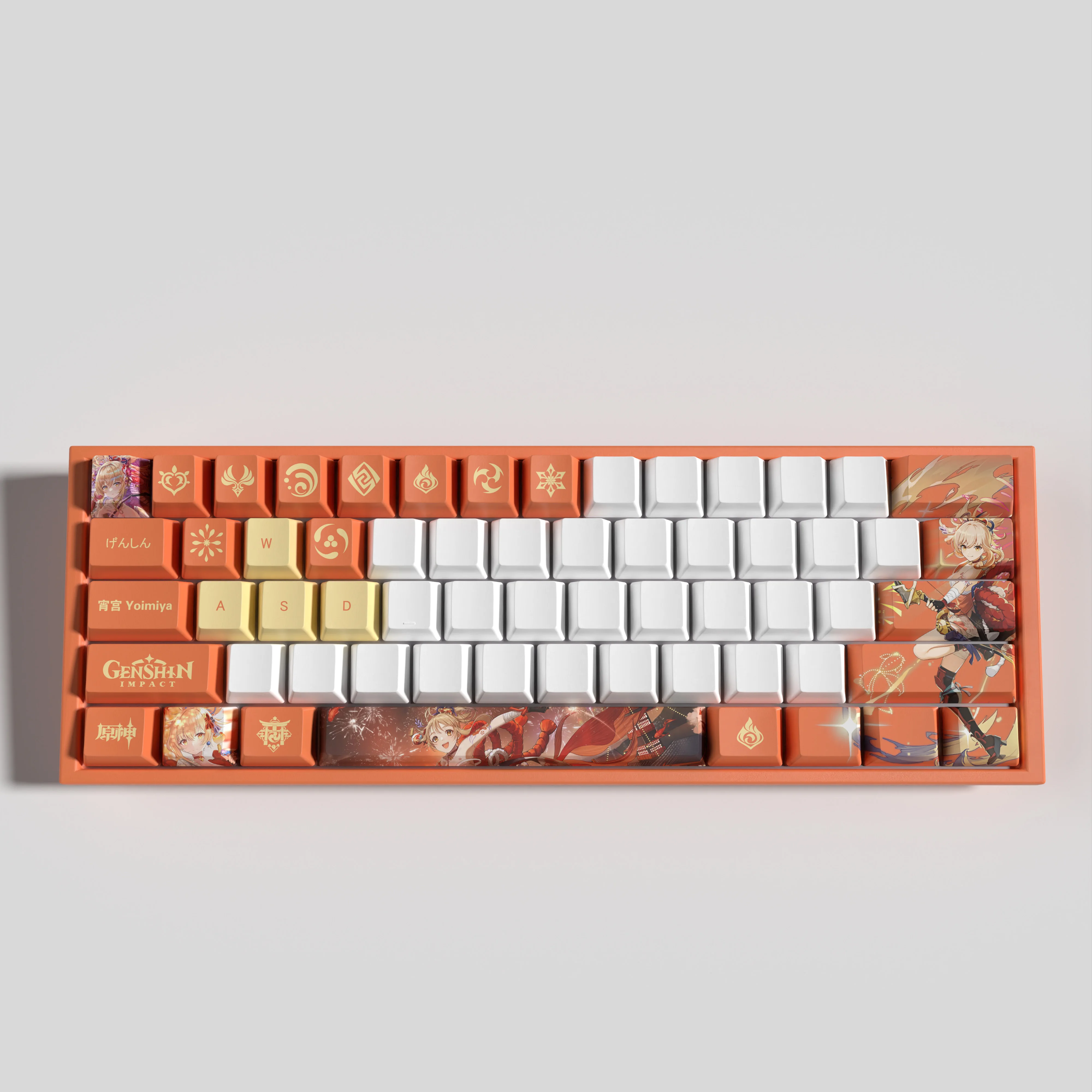 Genshin Yoimiya Keycaps Pbt Sublimation,ที่ดึงแป้นพิมพ์อะนิเมะส่วนบุคคล ...