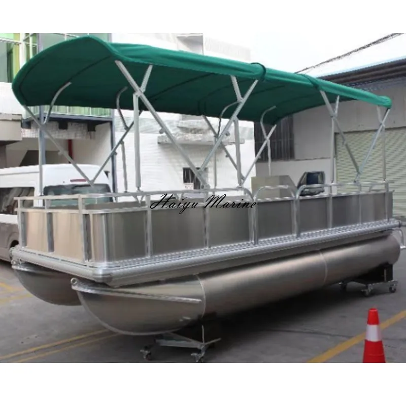 Simple Aluminum Pontoon for Fishing - Durable & Lightweight
