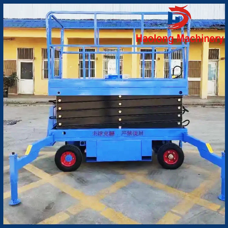 Self Walking Lifting Platform Electric Scissor Type Operation Climbing ...