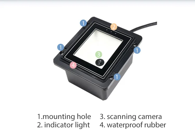 OEM Outdoor Waterproof Wiegand RS485 2D Barcode Scanner