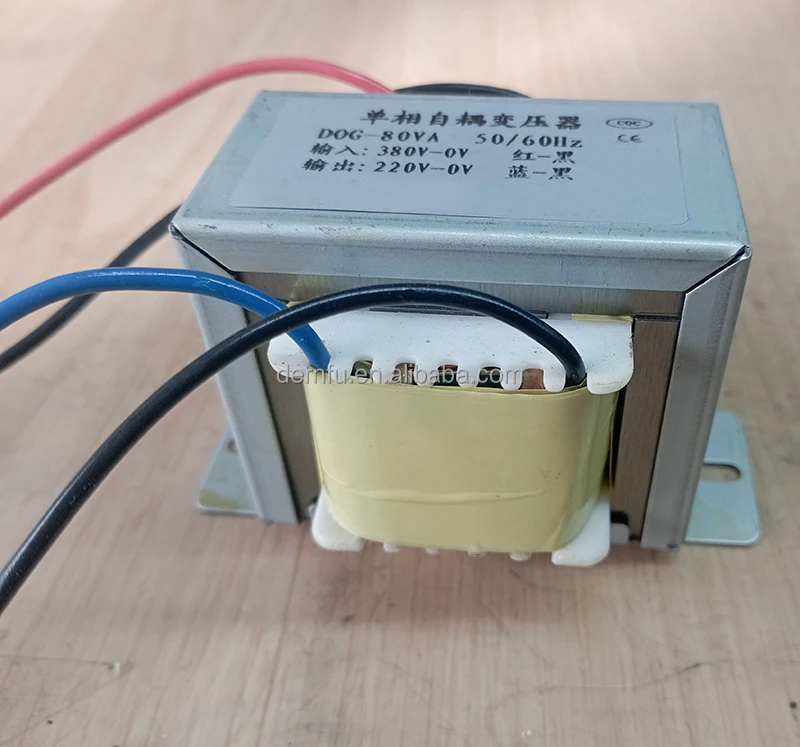 Single Phase Self Coupling Transformer - 80VA, 380V Input, 220V Output