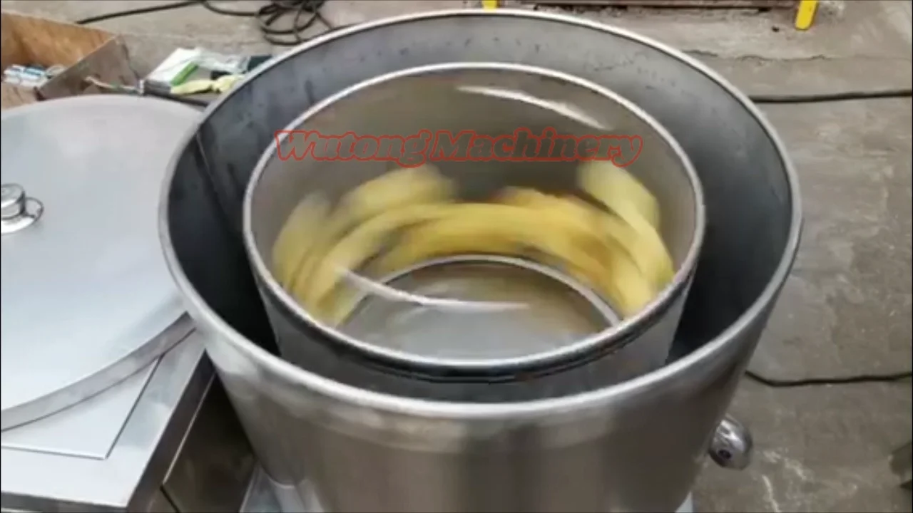 French Fries Potato Chips Dewater Salad Spinner / Deoil Machine - Buy ...