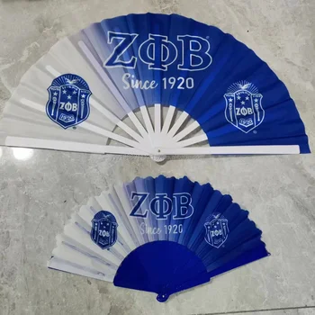 23x42cm 27x52cm 33x65cm Zeta Phi Beta Sorority Folding Plastic Hand Fan ...